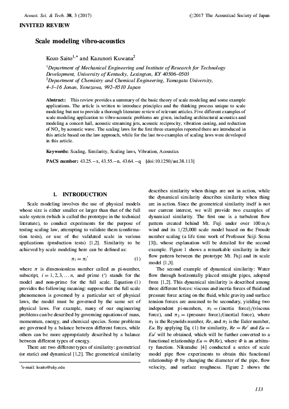 (PDF) Scale modeling vibro-acoustics