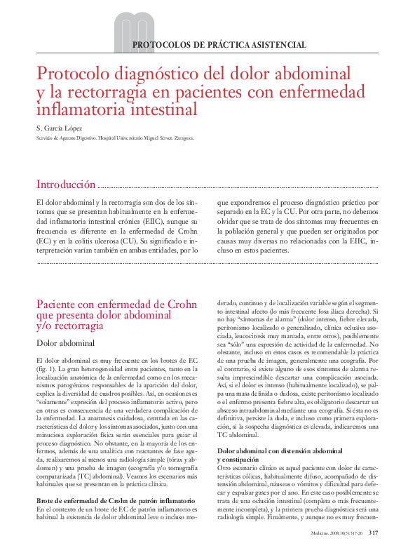 (PDF) Protocolo diagn?stico del dolor abdominal y la rectorragia en ...