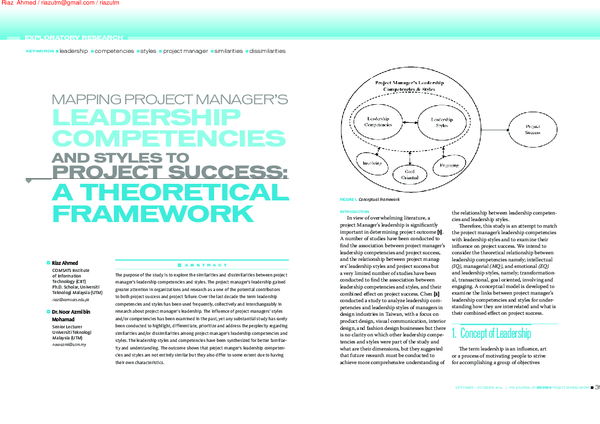 (PDF) Mapping Project Manager’s Leadership Competencies and Styles to ...