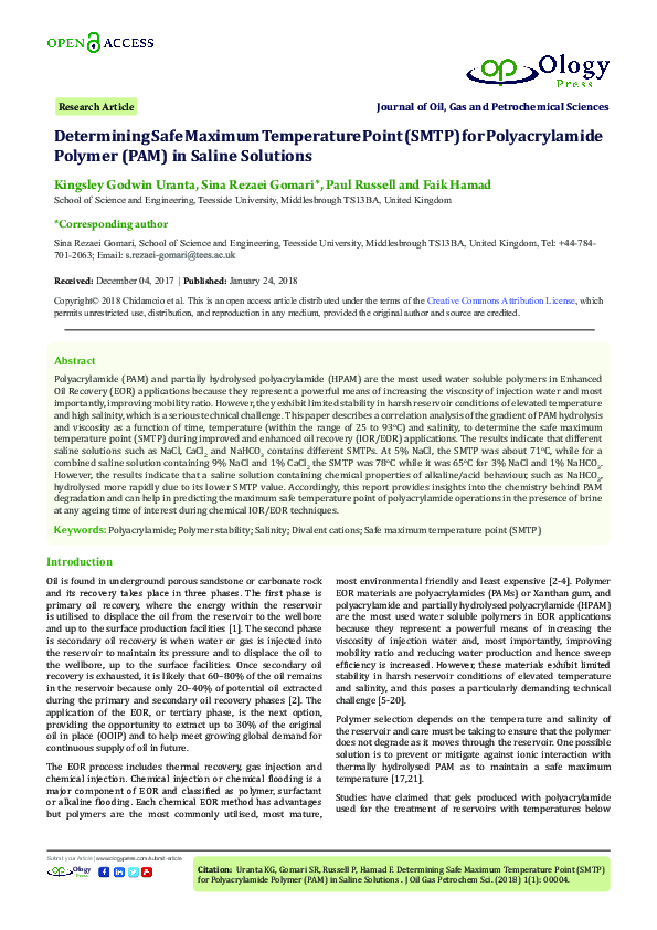 (PDF) Determining Safe Maximum Temperature Point (SMTP) for ...