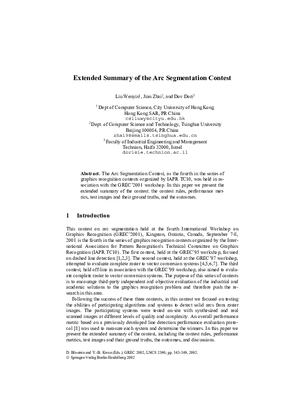 (PDF) The Arc Segmentation Contest