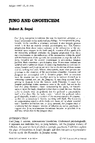 (PDF) Jung and Gnosticism