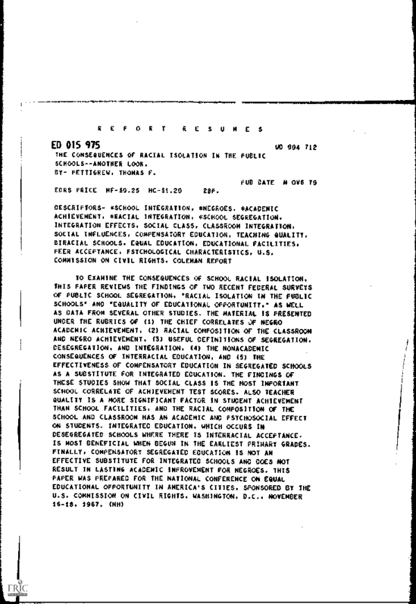 (PDF) The Consequences of Racial Isolation in the Public Schools ...