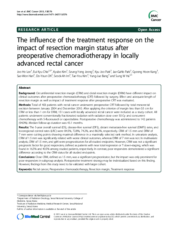 (PDF) The influence of the treatment response on the impact of ...