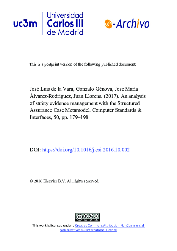 (PDF) An analysis of safety evidence management with the Structured ...