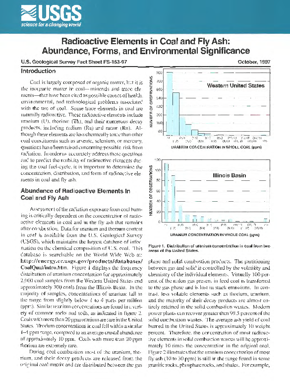 (PDF) Radioactive Elements in Coal and Fly Ash: Abundance, Forms, and ...