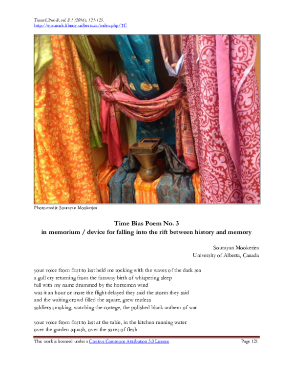 (PDF) Time Bias Poem No. 3