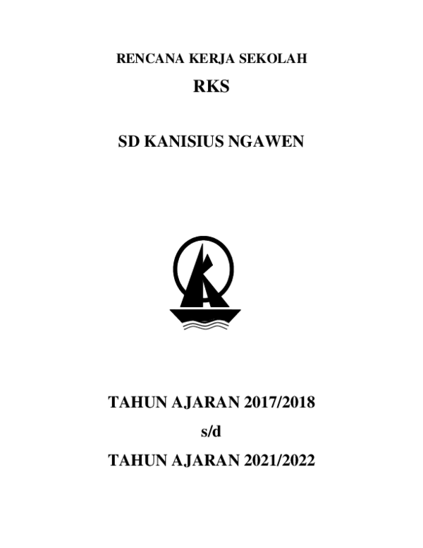 (PDF) RENCANA KERJA SEKOLAH RKS