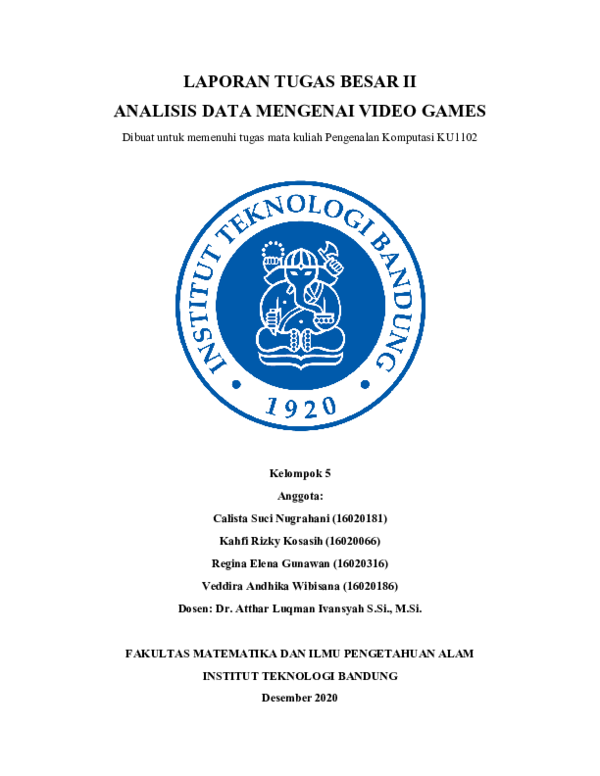 (DOC) Analisis Data Pengenalan Komputasi
