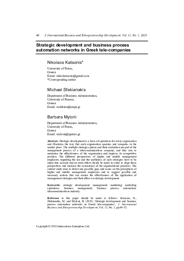 PDF Strategic Development And Business Process Automation Networks In pdf-strategic-development-and-business-process-automation-networks-in