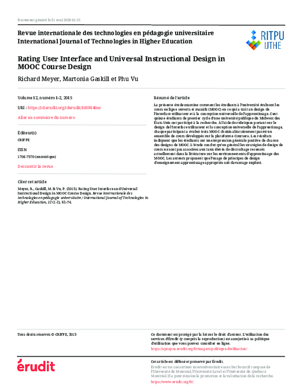 (PDF) Rating User Interface and Universal Instructional Design in MOOC ...
