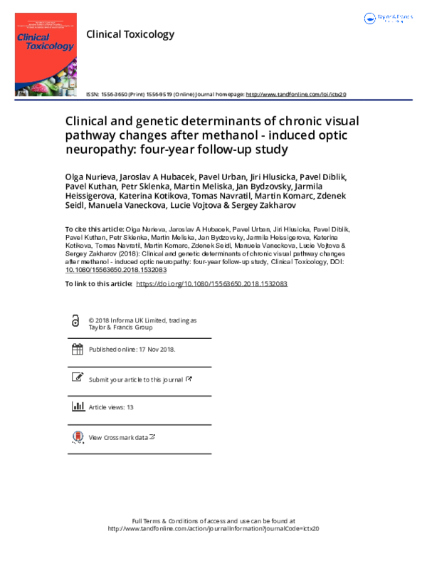 (PDF) Clinical and genetic determinants of chronic visual pathway ...