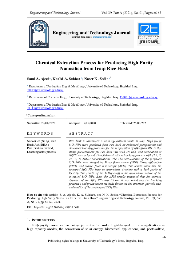 (PDF) Engineering and Technology Journal