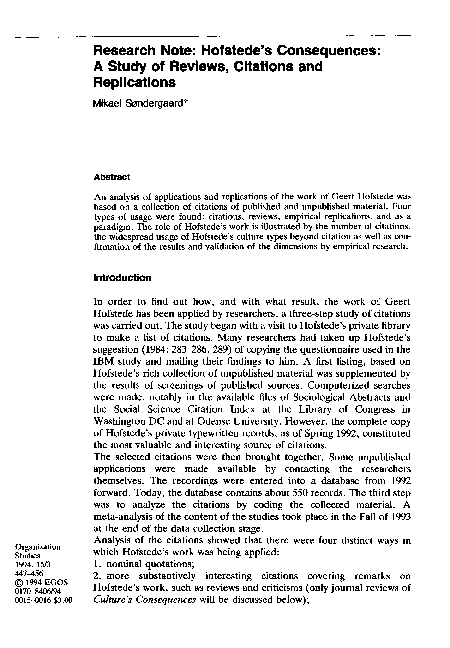 (PDF) • Geert Hofstede, Culture’s Consequences: Comparing Values ...