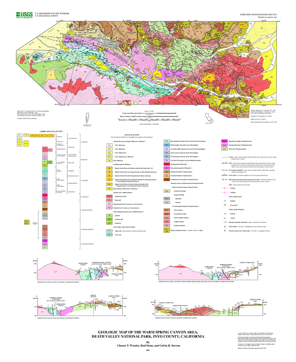 (PDF) Geologic Map of the Warm Spring Canyon Area, Death Valley ...