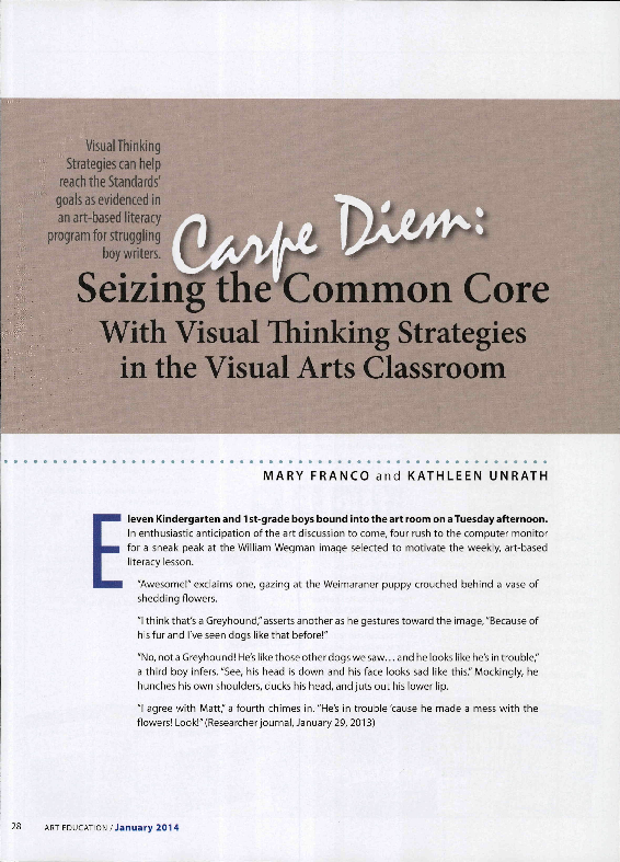 (PDF) Carpe Diem: Seizing the Common Core with Visual Thinking ...