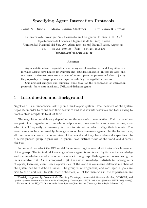 (PDF) Specifying agent interaction protocols