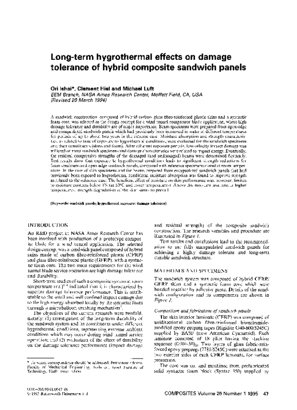 (PDF) Long-term hygrothermal effects on damage tolerance of hybrid ...