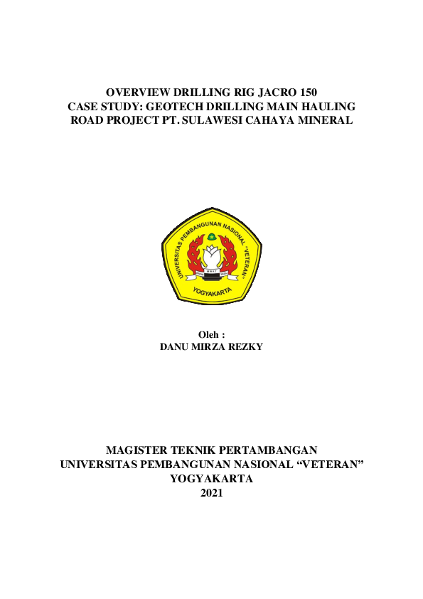 (PDF) OVERVIEW DRILLING RIG JACRO 150 CASE STUDY: GEOTECH DRILLING MAIN ...