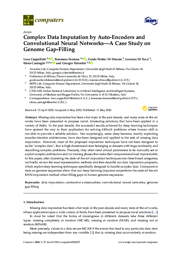 (PDF) Complex Data Imputation by Auto-Encoders and Convolutional Neural Networks—A Case Study on ...