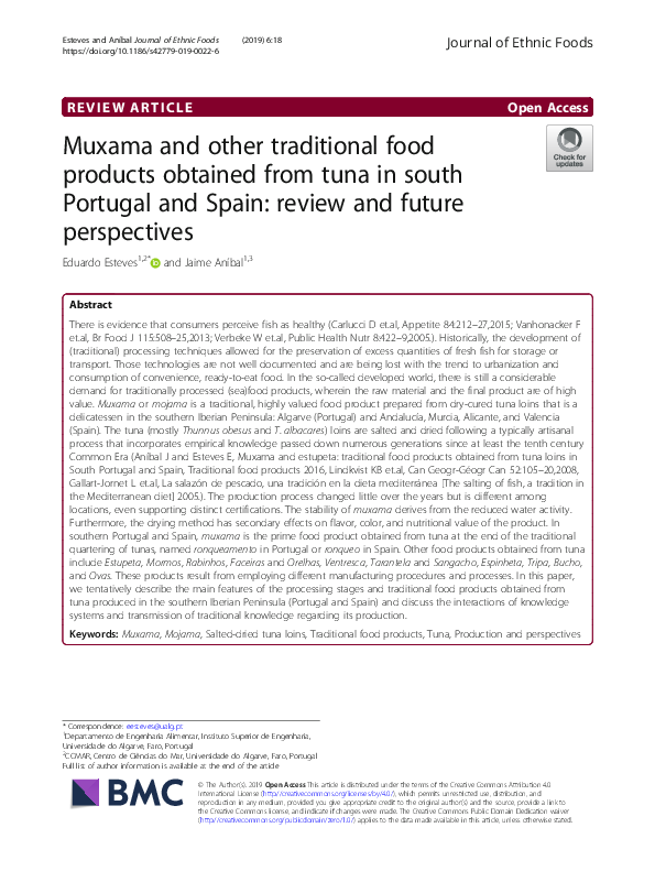 (PDF) Muxama and other traditional food products obtained from tuna in ...