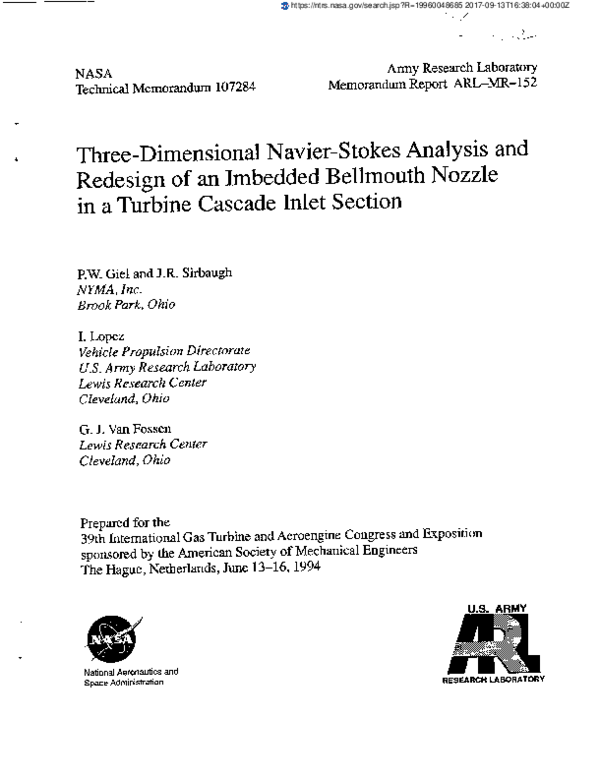 Pdf Three Dimensional Navierstokes Analysis And Redesign Of An