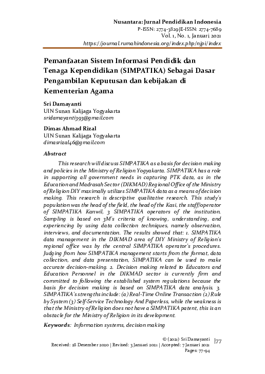 (PDF) Pemanfaatan Sistem Informasi Pendidik dan Tenaga Kependidikan ...