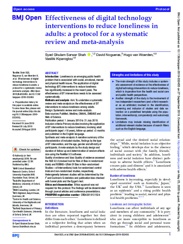 (PDF) Effectiveness of digital technology interventions to reduce ...