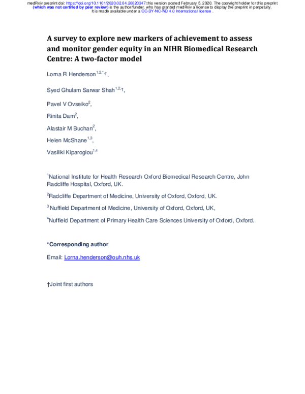 (PDF) A survey to explore new markers of achievement to assess and ...