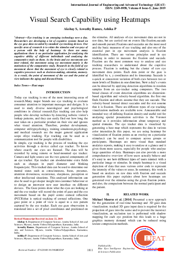 (PDF) Visual Search Capability using Heatmaps