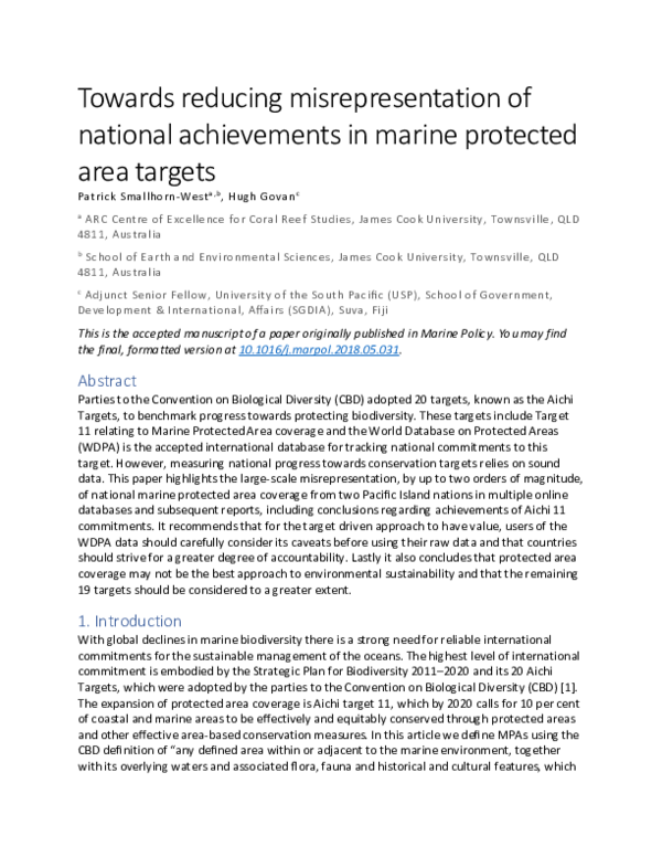(PDF) Towards reducing misrepresentation of national achievements in ...