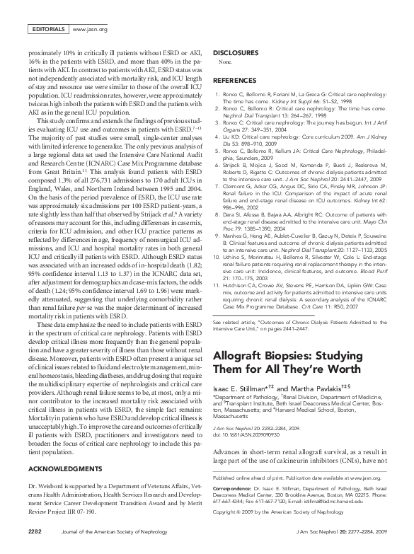 (PDF) Allograft Biopsies: Studying Them for All They're Worth | Isaac ...