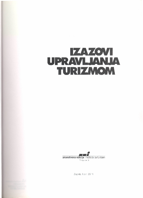 (PDF) Integralno planiranje u turizmu kao temelj održivog razvoja ...