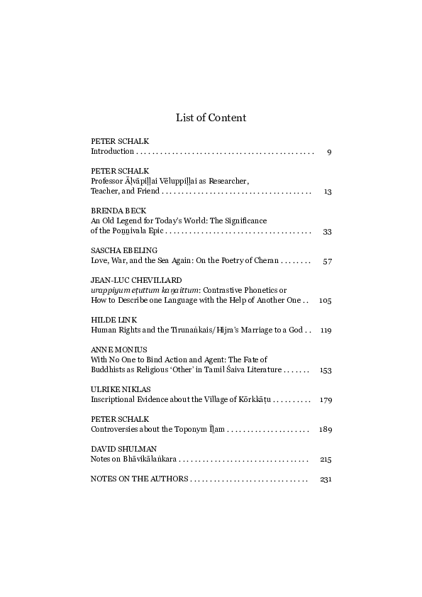 (PDF) Ebeling 2011 Love, War and the Sea Again: On the Poetry of Cheran