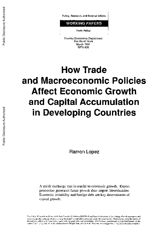 (PDF) How trade and macroeconomic policies affect economic growth and ...