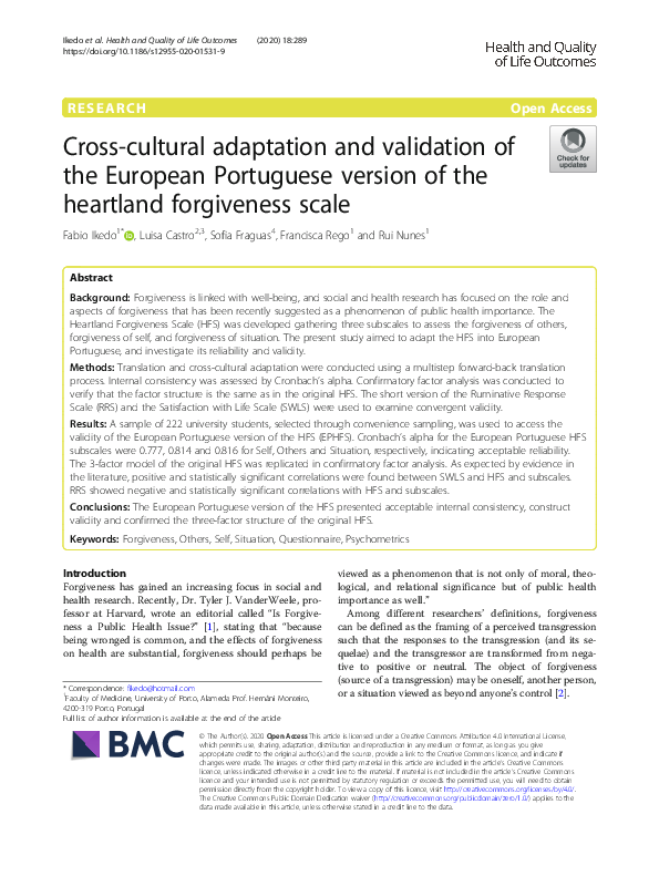 (PDF) Cross-cultural adaptation and validation of the European ...