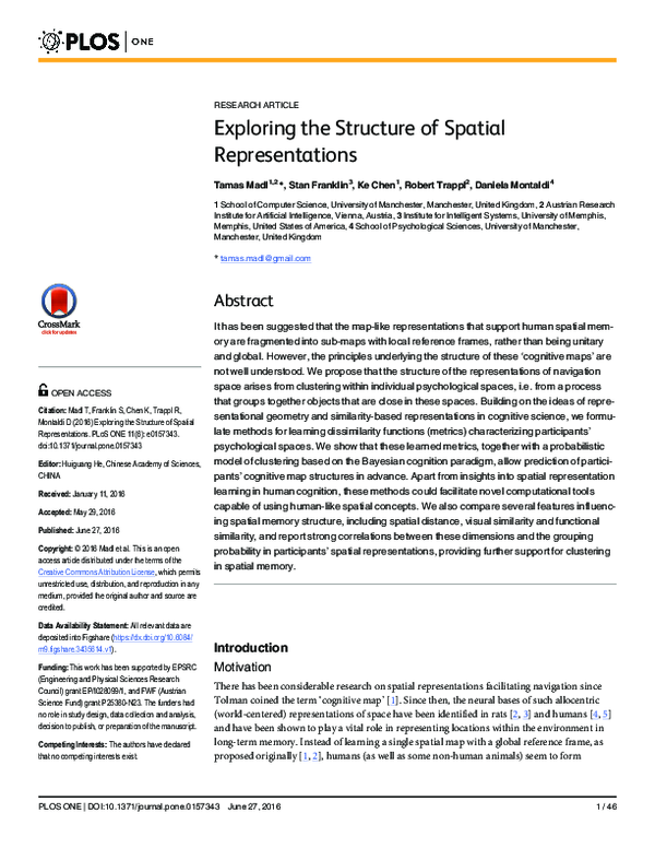 (PDF) Exploring the Structure of Spatial Representations