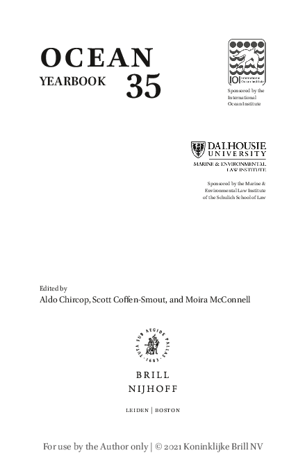 (PDF) Peiris, Nuwan: Bunkering in the Exclusive Economic Zone and on ...