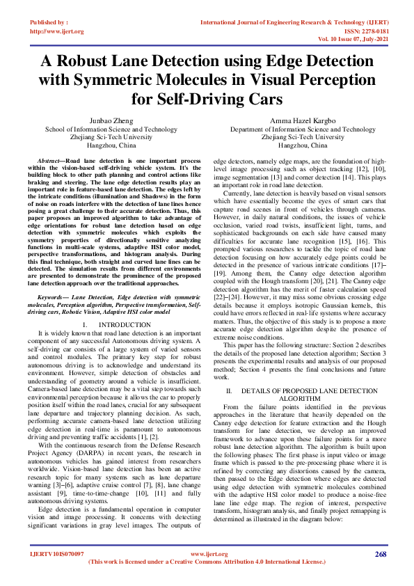 (PDF) Symmetric Molecules for Robust Lane Detection (PDF) Symmetric Molecules for Robust Lane Detection