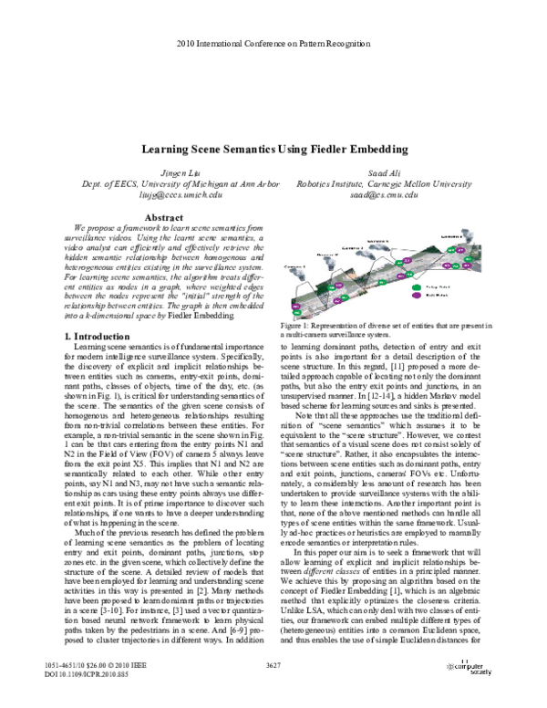 (PDF) Learning Scene Semantics Using Fiedler Embedding