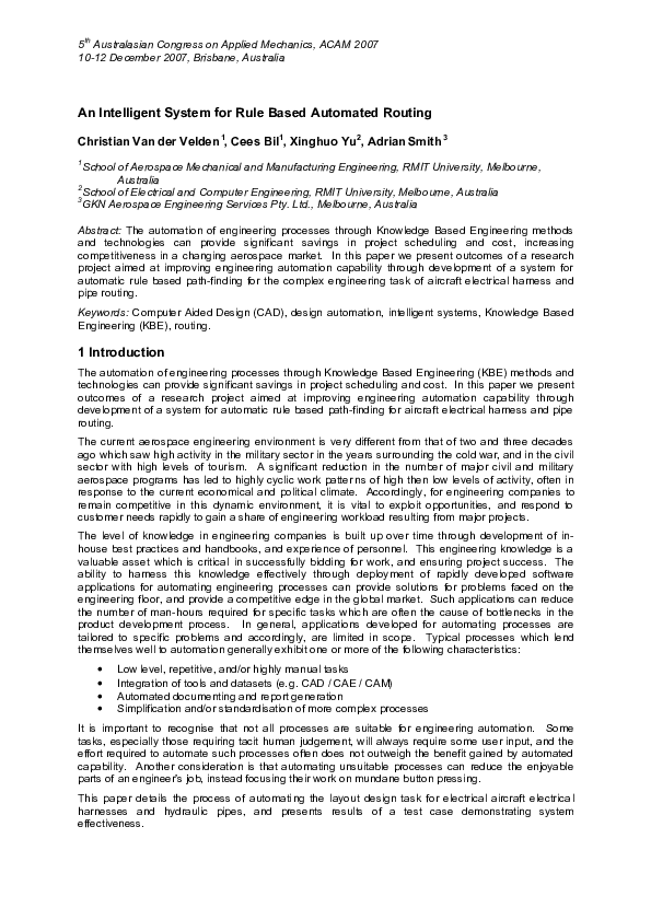 (PDF) An Intelligent System for Rule Based Automated Routing