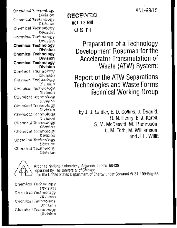 (PDF) Preparation of a technology development roadmap for the ...
