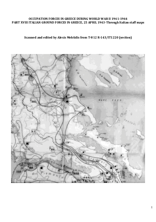 (PDF) OCCUPATION FORCES IN GREEECE DURING WORLD WAR II 1941-44 PART ...