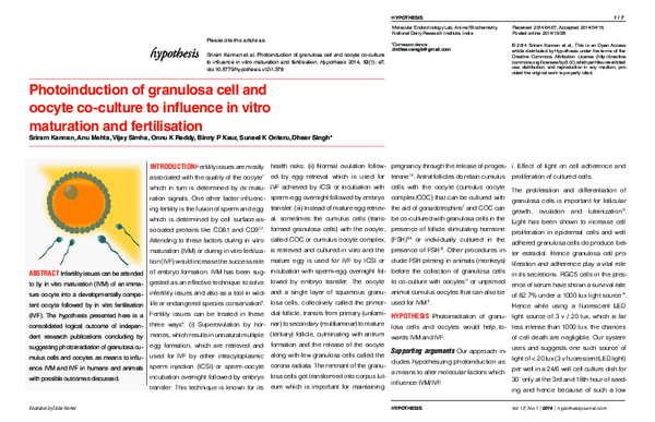 (PDF) Photoinduction of granulosa cell and oocyte co-culture to ...