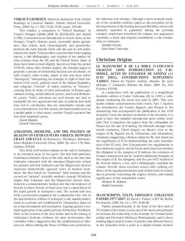 (PDF) The Story of the Bodmer Papyri: From the First Monastery's ...