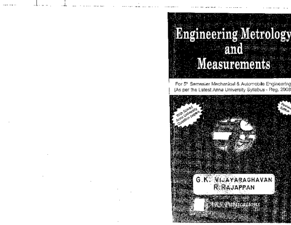 (PDF) Engineering Metrology Measurements