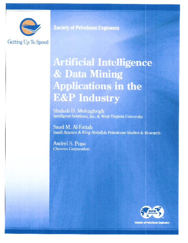 (PDF) Artificial Intelligence & Data Mining Applications in the E&P Industry