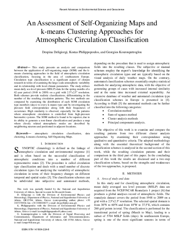 (PDF) An Assessment of Self-Organizing Maps and k-means Clustering ...