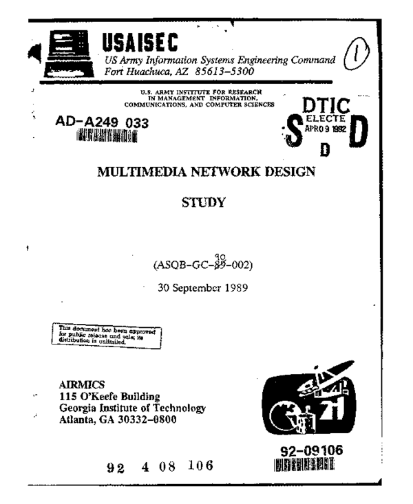 (PDF) Multimedia Network Design Study