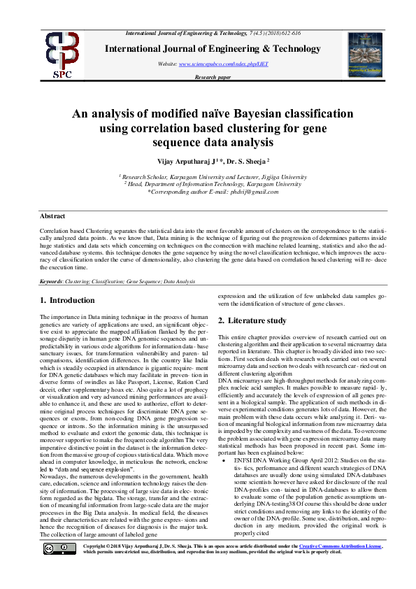 Pdf An Analysis Of Modified Naïve Bayesian Classification Using